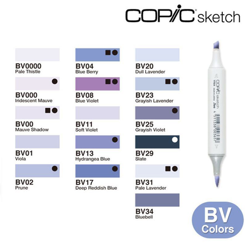 Editora Crás - Copic Sketch Blue Violet (BV)