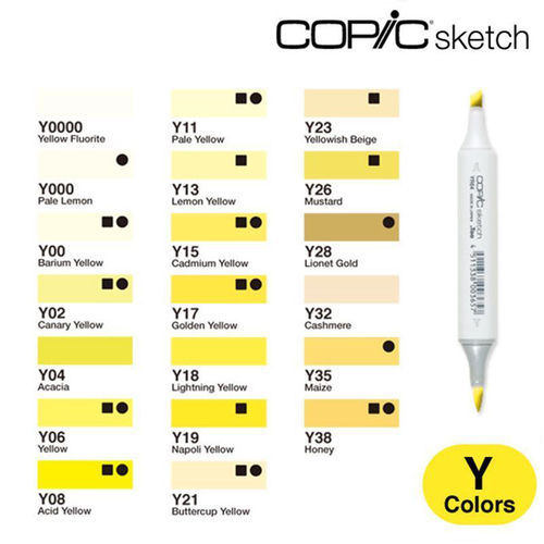 Editora Crás - Copic Sketch Yellow (Y)